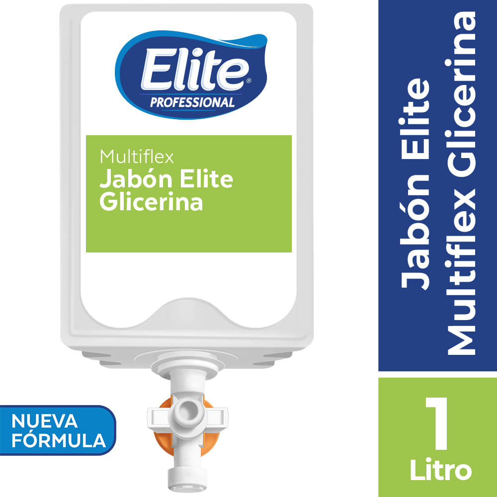 Jabón Líquido Glicerina Multiflex 6 Un x 1 Lt Elite Professional ...